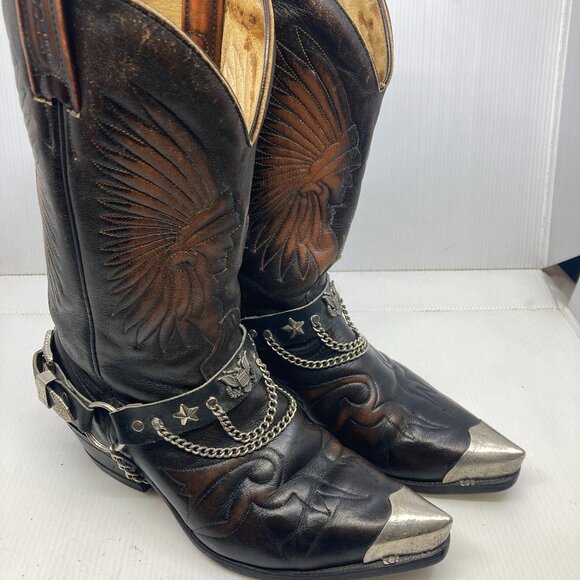 Boulet | Shoes | Vtg 98 Boulet Western Cowboy Rockabilly Harness Metal ...
